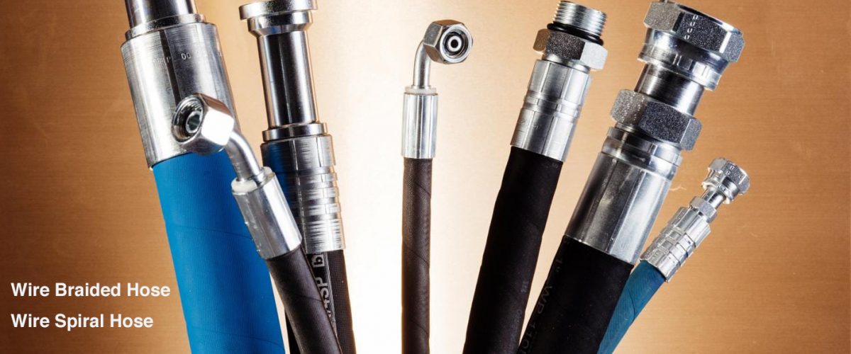 DIN EN 854 2TE Textile Braid Hose, Textile Reinforced Hydraulic Hose