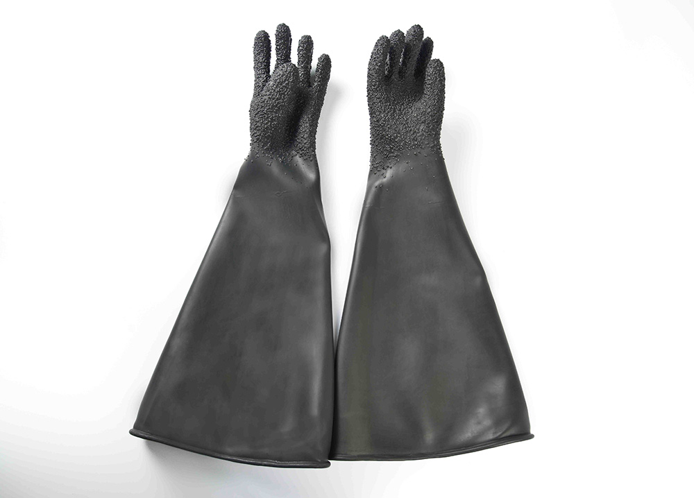 Rubber Gloves: 26″ Industrial rubber glove-granule finish
