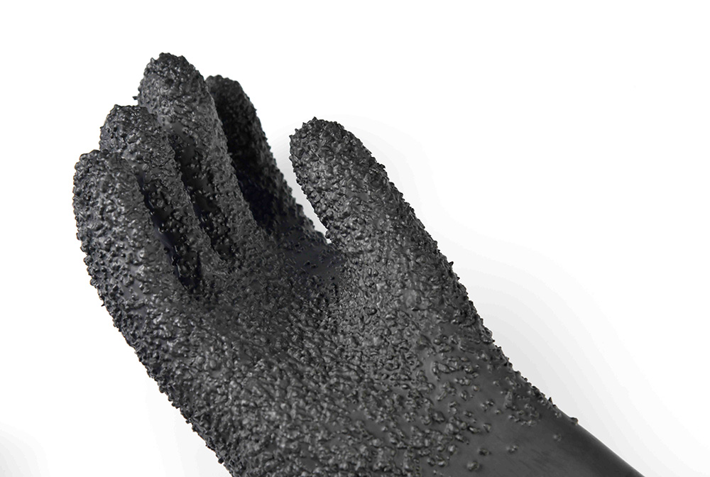 Rubber Gloves: 26″ Industrial rubber glove-granule finish